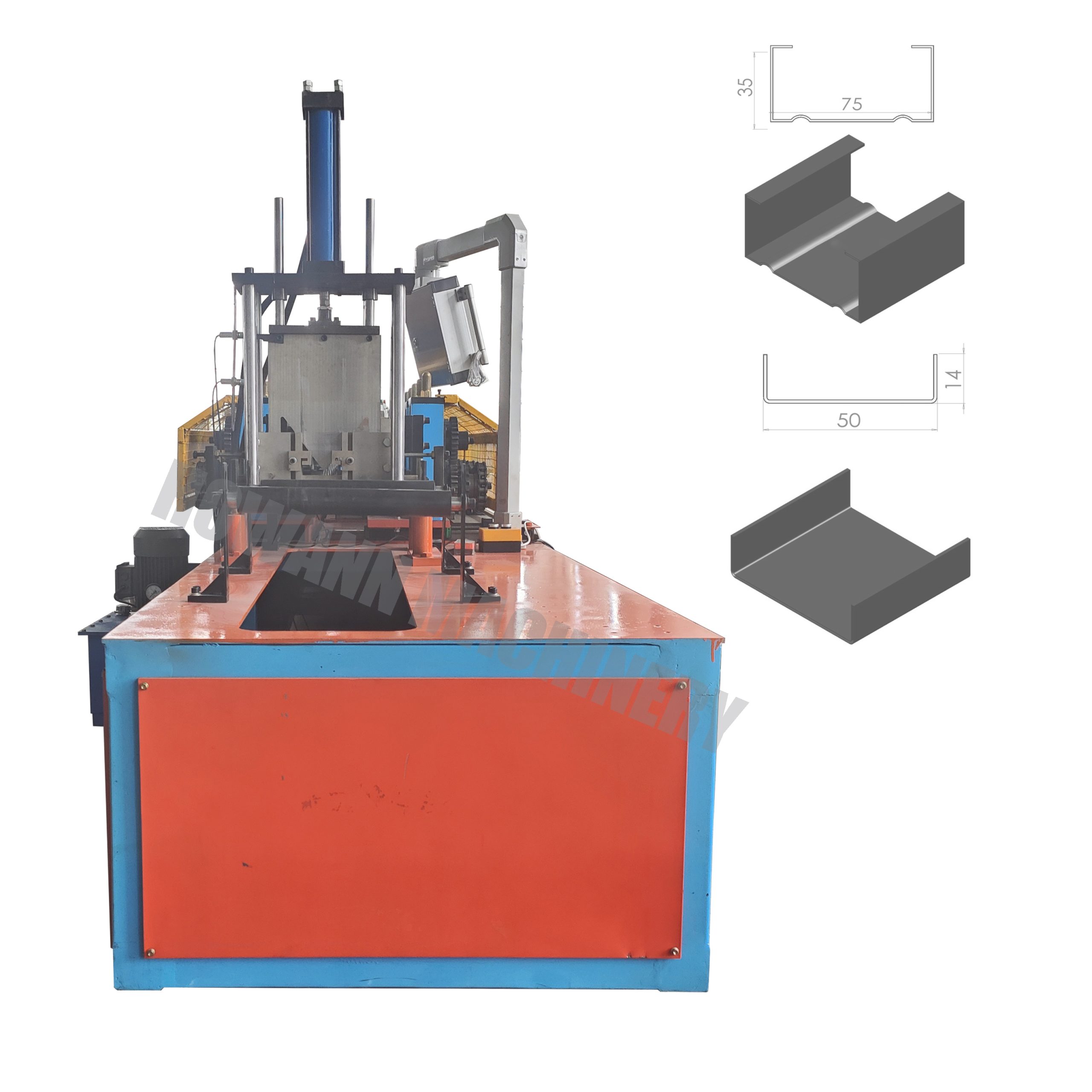 High Speed Interchangeable CU lipped channel purlin molding Machine C U ...