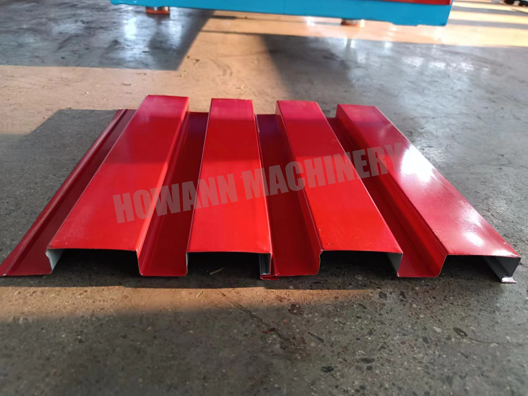 Full Auto Color Steel Gusset Panel Roll Forming Machine Galvanized ...